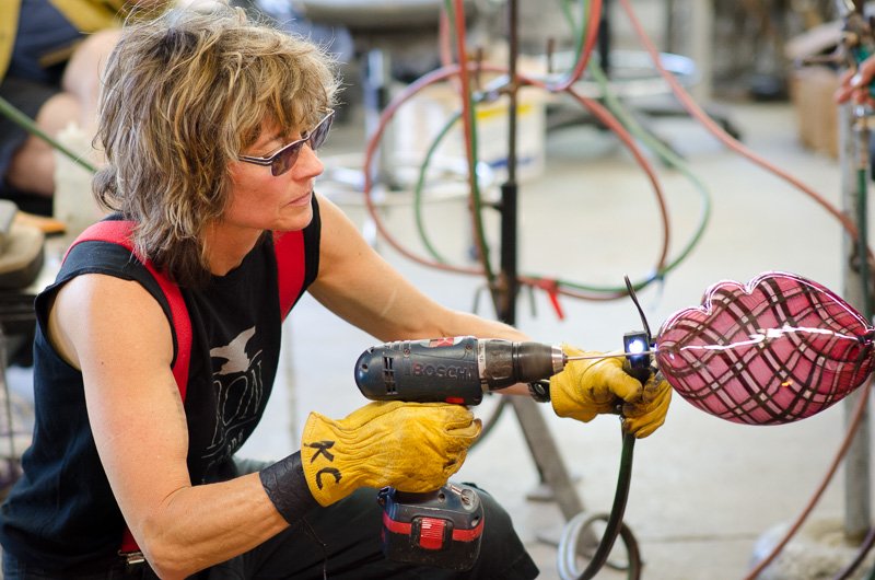 Photo of the Week: Nancy Callan Glass Demo - Penland School of Craft