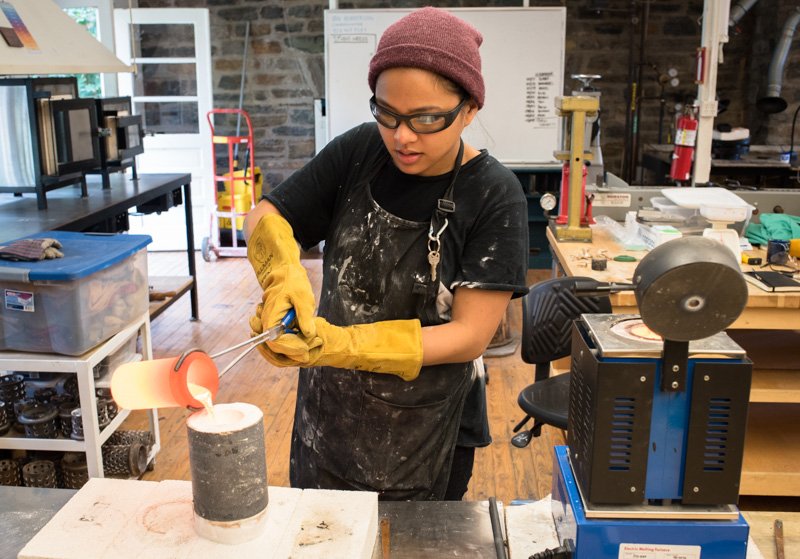 Photo of the Week: Gravity Casting - Penland School of Craft