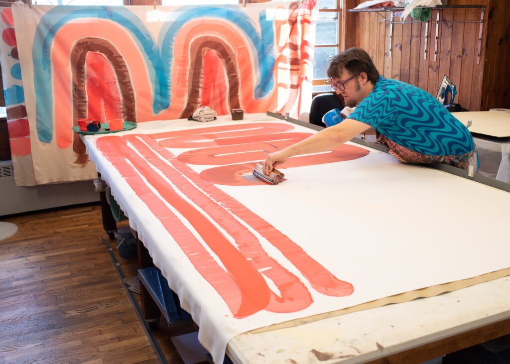 Photo of the Week: Painting Fabric - Penland School of Craft