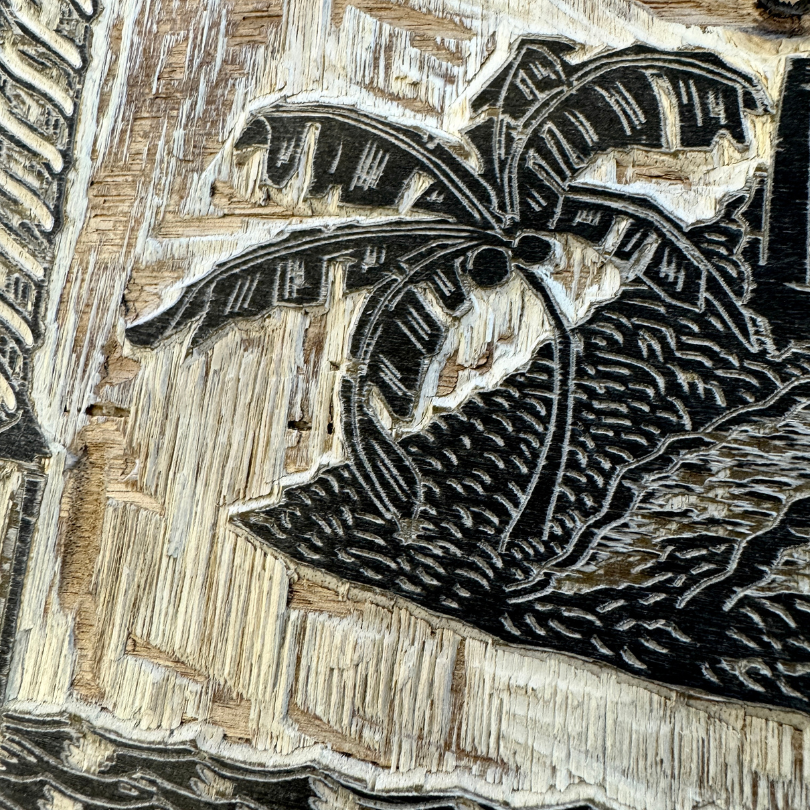 Creating a Complex Woodcut About Venezuela at a Historic Moment ...